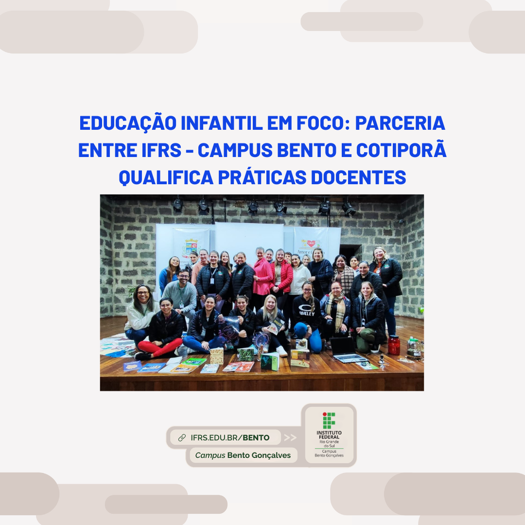 Professores do IFRS Campus Bento Gonçalves realizam formação para ...