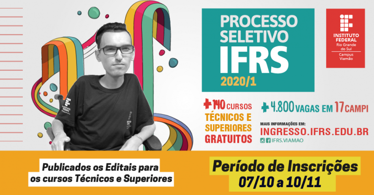 Publicados editais do Processo Seletivo para cursos Técnicos e Superiores gratuitos do IFRS ...